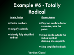 Math Games | The Roots of the Equation